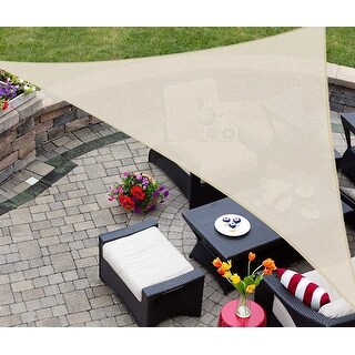 Outdoor Sun Shade Sail Triangle UV Block Canopy for Patio - Bed Bath ...
