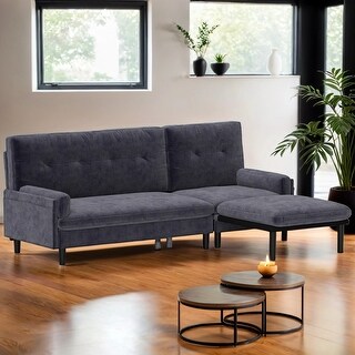 Multiform Adjustable Sofa with Velvet Upholstery, Metal Frame - Bed ...