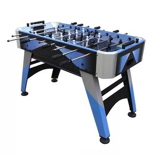 Blue Grey Black 4-foot Foosball Table with Abacus Scorers and 2 Balls ...