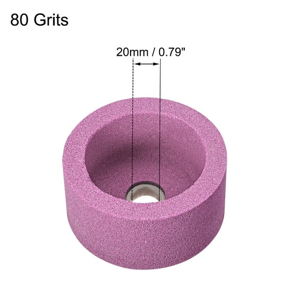 4-Inch Cup Grinding Wheel 80 Grits Pink Aluminum Oxide PA Abrasive ...