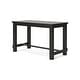 Signature Design by Ashley Jeanette Black Rectangular Counter Height Dining Table - 60"W x 30"D ...