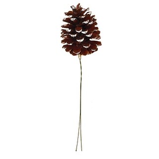 5" White Tip Pine Cone Pick, Set of 12 - 10 - Bed Bath & Beyond - 40770733