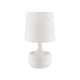Metal Touch Table Lamp with White Linen Empire Shade - 10” x 10” x 17. ...
