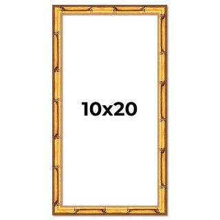 10x20 Frame Gold Bamboo Solid Wood Picture Frame | 1 Inch Moulding ...