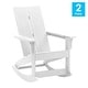 Indoor/Outdoor modern 2-Slat Adirondack Poly Resin Rockers - Set of 2 ...