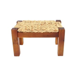 Dock water hyacinth Wood stool - Natural (Set of 2) - Brown - Bed Bath ...