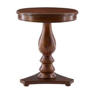 Rondo Mid-Century Walnut Finish Round End Table by iNSPIRE Q Modern ...