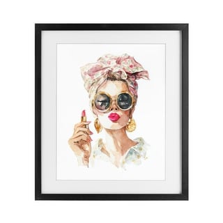 Stupell Feminine Lipstick Spell Under Glass Framed Art Design By ...