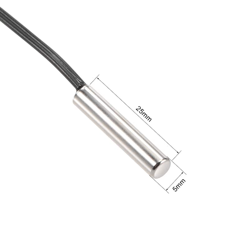 2pcs 10K Temperature Sensor Probe, Stainless Steel NTC Thermal Probe ...