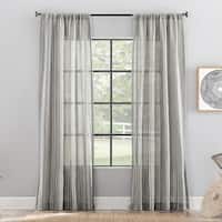 Laila Linen 96-inch Curtain Panel - 42 x 96 - 42 x 96 - On Sale - Bed ...