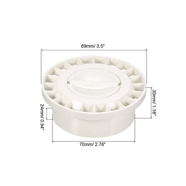 70mm OD PVC Floor Drain Cover Round Strainer with Inspection Port ...