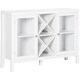HOMCOM Modern Kitchen Sideboard, Buffet Table with Removable Wine Rack ...