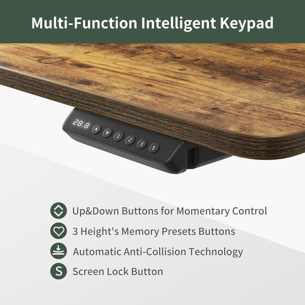 standing desk buttons