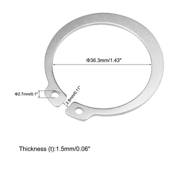 44mm External Circlips Retaining Snap Rings 304 Stainless Steel 20pcs ...