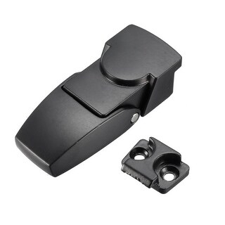 Cabinet Rubber Security Non-Core Toggle Hasp Latch Lock Matte Black ...