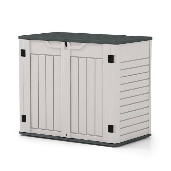 Patiowell 4' x 2' Resin Outdoor Storage Shed with Lockable Multi ...