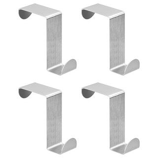 Over the Door Hooks, 4pcs - Stainless Steel S-Shaped Double Hooks - Bed ...