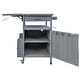 40.5" Outdoor Rolling Grill Cart with with Lockable Wheels, Stainless ...