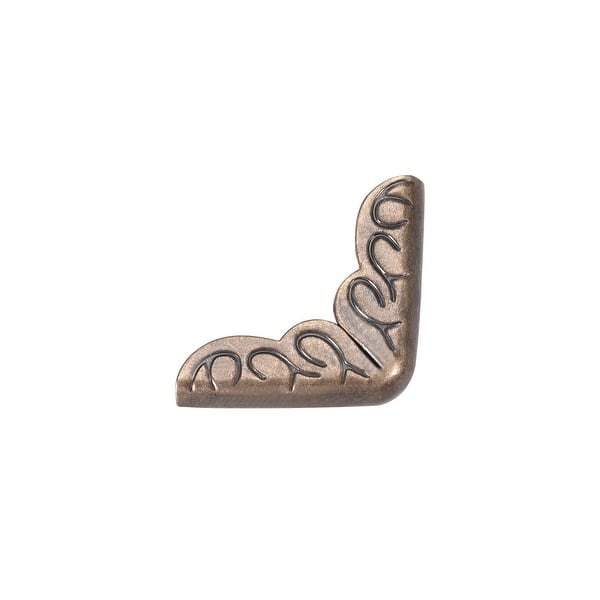 Metal Book Corner Protectors Edge Cover Guard 16 x 16 x 4mm Bronze Tone ...