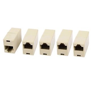 5Pcs Cat5 RJ45 8P8C Lan Network Ethernet Cable Extender Joiner Adapter ...
