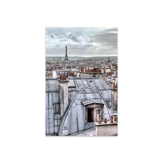 Paris Rooftops Print On Acrylic Glass by Assaf Frank - Bed Bath ...