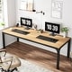 78.7 Inches Extra Long Computer Desk 2 Person Desk Large Writing Desk ...