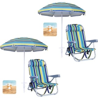 Outdoor SunShade Backpack Beach Chair - On Sale - Bed Bath & Beyond ...