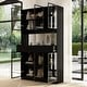 Tall Modular Display Storage Cabinet Bookcase w/Light Home Office - Bed ...