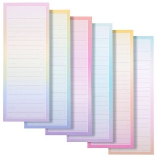 Juvale 6 Pack Magnetic List Pads for Refrigerator, Grocery Shopping ...