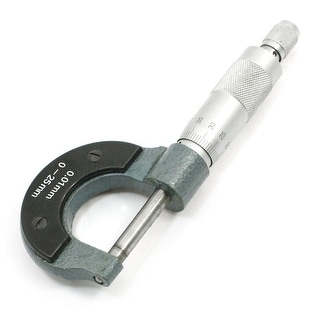 0-25mm Outside Metric Micrometer 0.01mm Grad. w Calibration Spanner ...