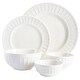 Zen Buffet Porcelain Dinnerware Set, Service for 8 (40pcs), White ...
