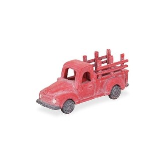 Red Cast Iron Rustic Truck Decor - Bed Bath & Beyond - 36514167