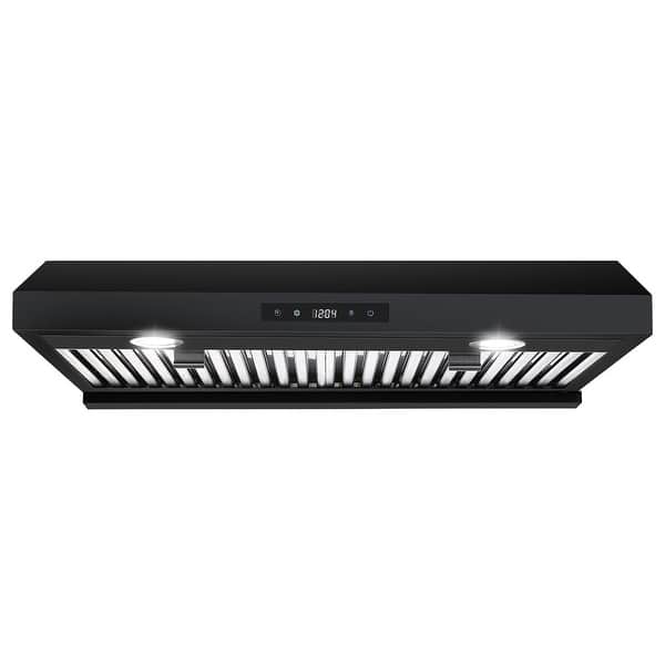 30 inch Kitchen Under Cabinet Range Hood 600CFM Stainless Steel Cooking ...