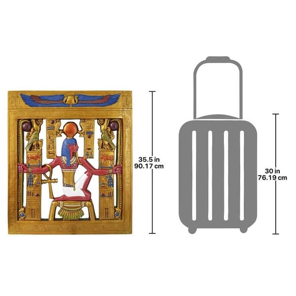 Design Toscano King Tut Cartouche Egyptian Sculptural Wall Frieze - Bed ...
