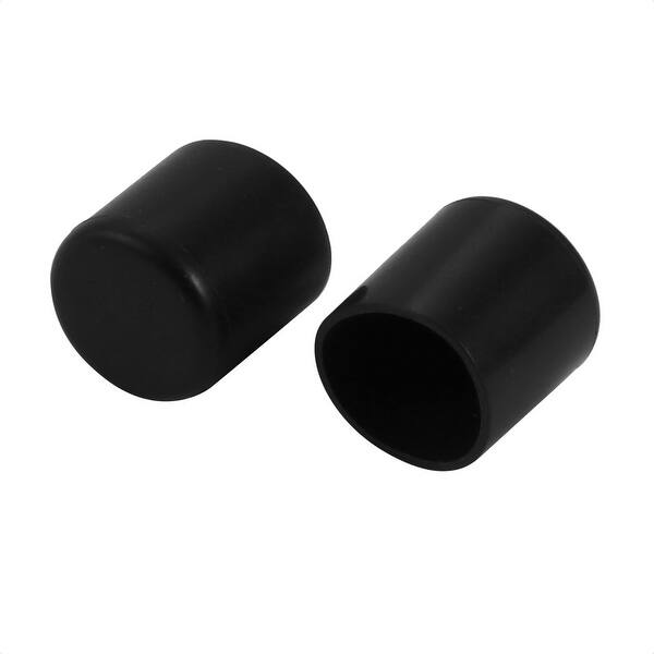 6pcs 19mm Inner Dia Pipe Tube Insert Chair Leg Cap Black PVC Tubing ...