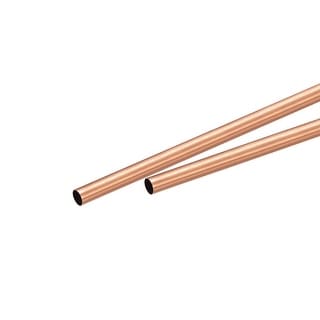 Copper Round Tube 4mm OD 0.25mm Wall Thickness 200mm Length Pipe Tubing ...