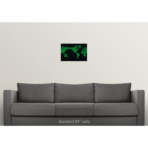 "World map displaying time zones" Poster Print - Multi - Bed Bath ...