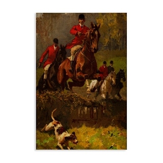 Stupell Classic Hunting Dog Scene Canvas Wall Art Design By Tina ...