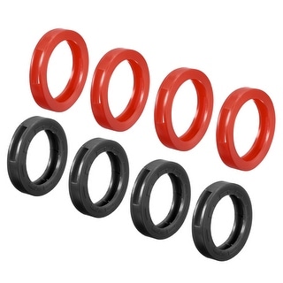 10Pcs 28mm Key Cap Cover Rings Identifier Coding Tag Silicone Sleeve ...