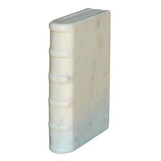Rectangular Marble Book Accent Decor, White - Bed Bath & Beyond - 32180083