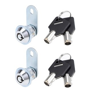 Tubular Cam Lock 16mm Cylinder Length Chrome Finish Keyed Different ...