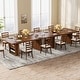 63" Farmhouse Dining Table for 6, Rectangular Wood Kitchen Table with ...