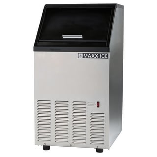 Maxx Ice Self-Contained Ice Machine, 75 lbs, Bullet Cube, Storage Bin ...
