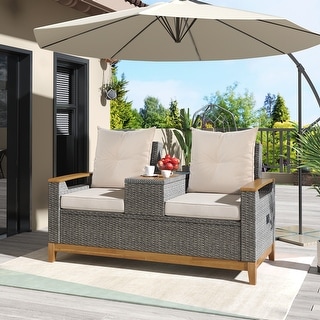 Outdoor Double Chair Outdoor Comfort Adjustable Back Chair, Courtyards ...