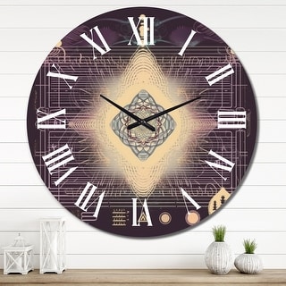 Designart "Spirit Invocation Vintage Mandala" Christianism Oversized ...