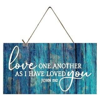 Love One Another as I Have Loved You John 15:12 Wood Sign 10" x 5 ...