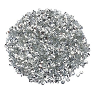 Loose Sequins 4MM Silver Backed Sequins 3000Pcs Cup Embroidery Sequins ...
