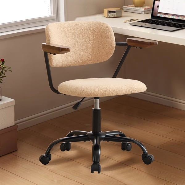 Elegant Solid Wood Armrest Office Chair with Ergonomic Design and Durable Construction Bed Bath Beyond 41667698