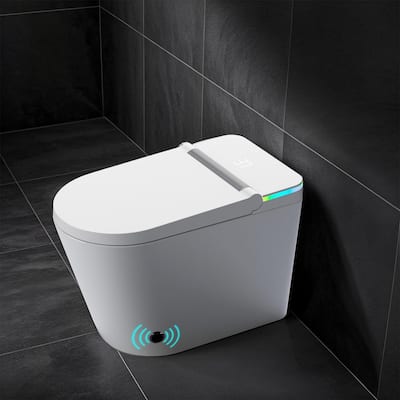 Smart Toilet with Automatic Open/Close Lid and Built-in Bidet Seat ...