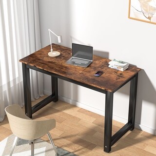 Modern 55" inches Computer Desk Office Table Stable Metal - Bed Bath ...